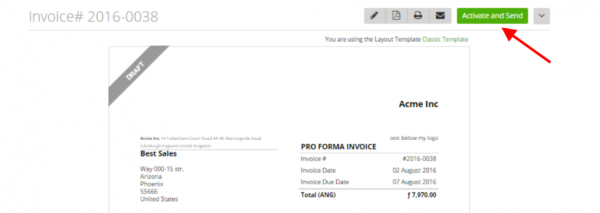 Pro Forma Invoice – Zistemo Knowledge Base