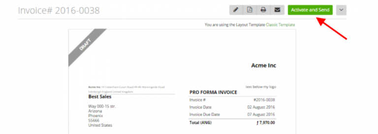 Pro Forma Invoice – Zistemo Knowledge Base