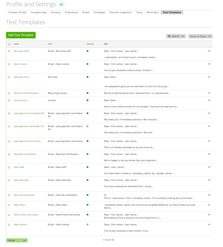 Text-block Templates – Zistemo Knowledge Base