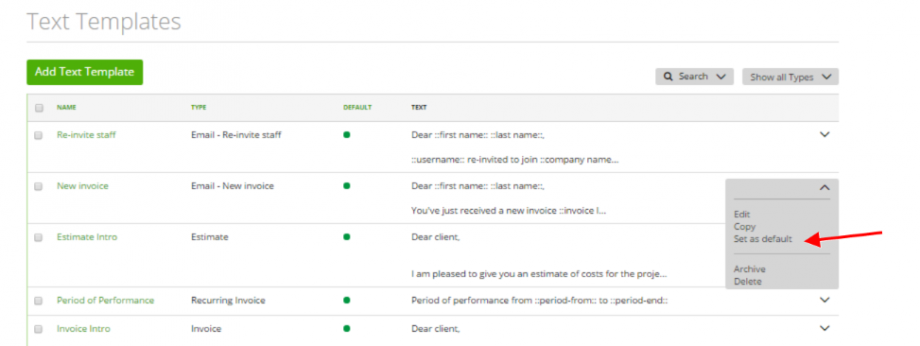 Text-block Templates – Zistemo Knowledge Base