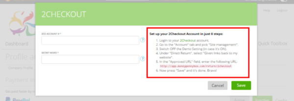 2Checkout Payment Gateway – Zistemo Knowledge Base