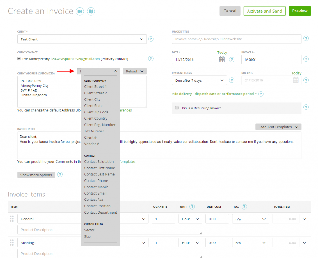 Customizable Address Block – Zistemo Knowledge Base