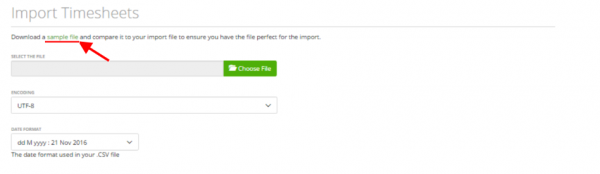 Import Timesheets via CSV – Zistemo Knowledge Base