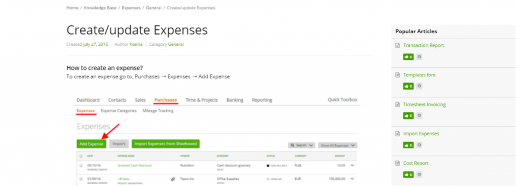 Links to the Relevant Knowledge Base Pages – Zistemo Knowledge Base