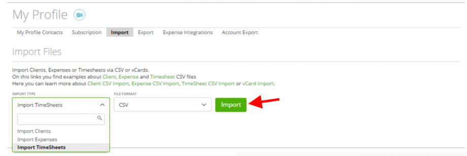 Import Timesheets via CSV – Zistemo Knowledge Base
