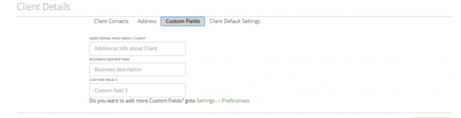 Create/update Client - Zistemo Knowledge Base