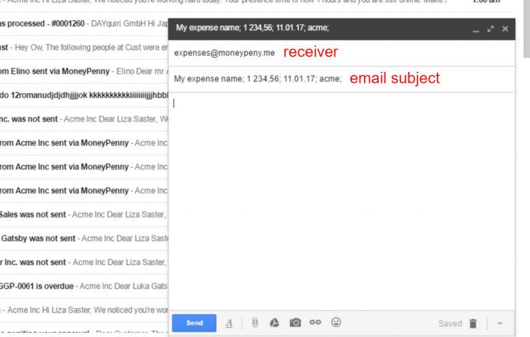 Create Expense by Sending E-mail – Zistemo Knowledge Base