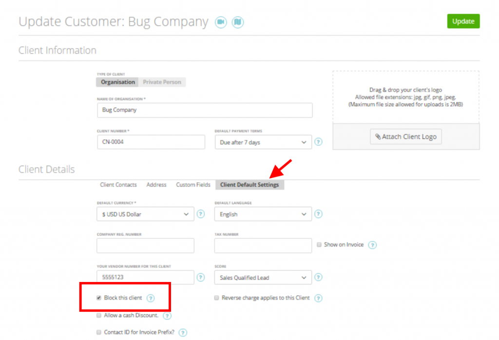 Blocking Clients – Zistemo Knowledge Base