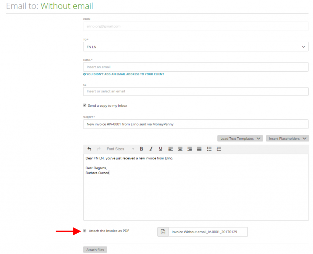 Client Without E-mail – Zistemo Knowledge Base