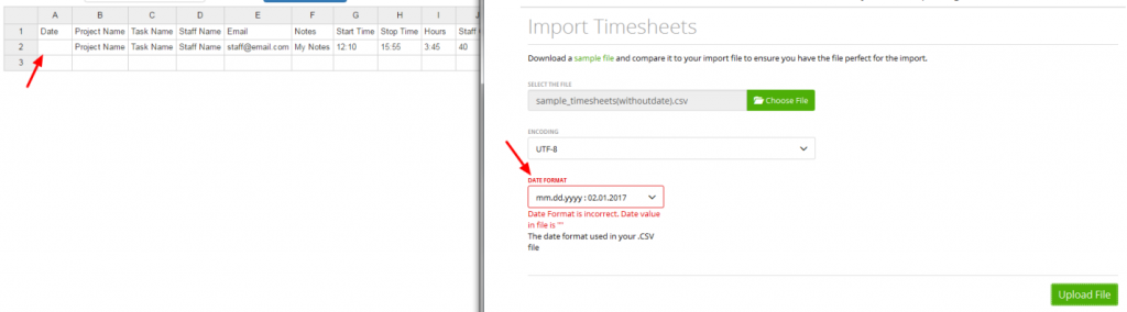 Import Timesheets via CSV – Zistemo Knowledge Base
