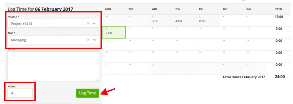 Logging Time – Zistemo Knowledge Base