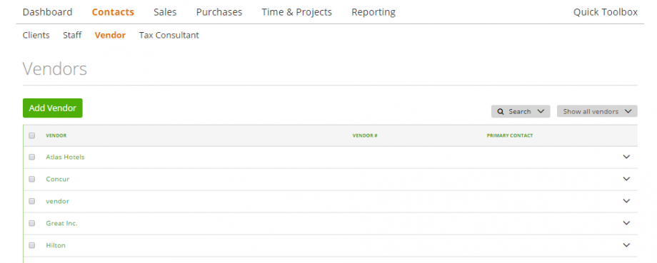 Vendors – Zistemo Knowledge Base