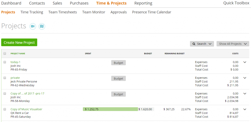 Projects Grid – Zistemo Knowledge Base
