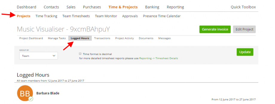 Logged Hours – Zistemo Knowledge Base