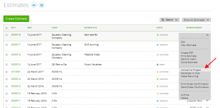 Using Projects – View/Edit/Create a Project from an estimate – Zistemo Knowledge Base