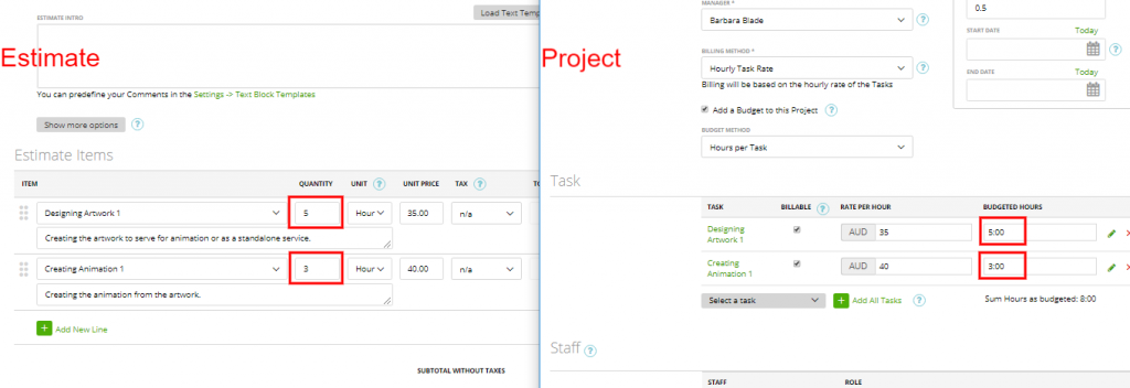 Using Projects – View/Edit/Create a Project from an estimate – Zistemo Knowledge Base