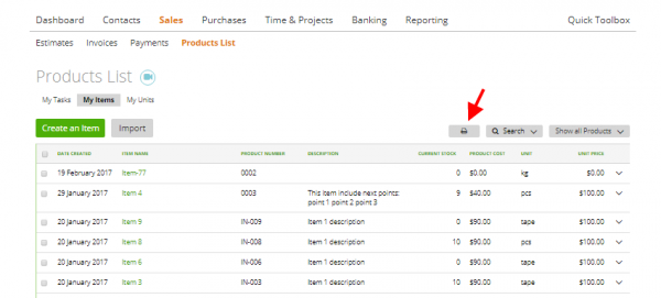 Item/Task Using – Zistemo Knowledge Base