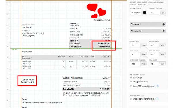 Show Project Custom Fields on Invoice – Zistemo Knowledge Base