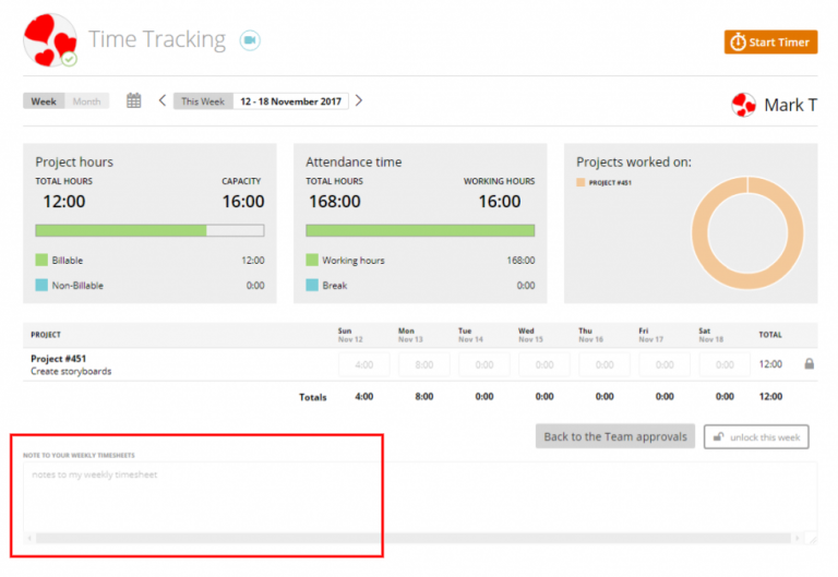 Weekly Timesheet – Zistemo Knowledge Base