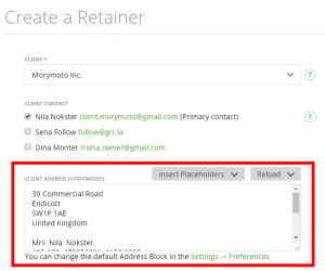 Retainer Creation – Zistemo Knowledge Base