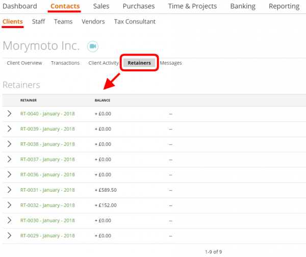 Retainer Creation – Zistemo Knowledge Base
