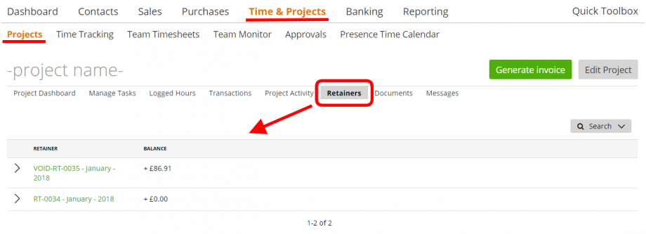 Retainer Creation – Zistemo Knowledge Base