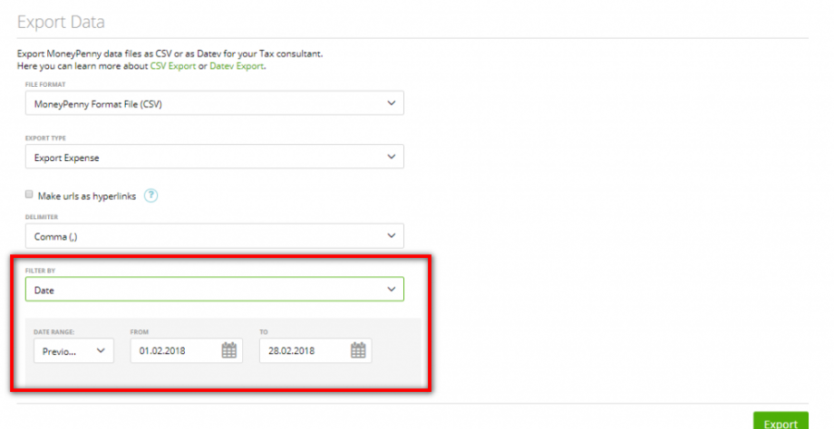 Export Expenses – Zistemo Knowledge Base