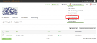 Received Invoices – Zistemo Knowledge Base