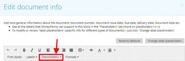 Template Placeholders – Zistemo Knowledge Base