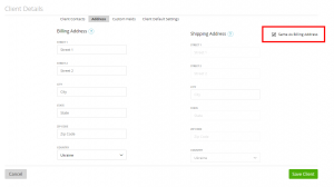 Create/update Client – Zistemo Knowledge Base