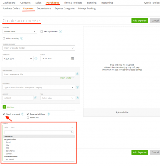 Add an Expense to Project – Zistemo Knowledge Base