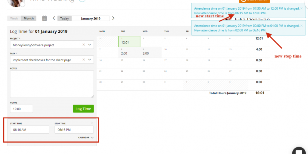 Connect Project Time with Attendance Time - Zistemo Knowledge Base