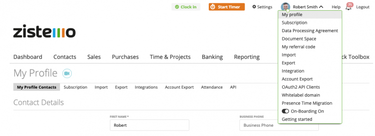 API Info – Zistemo Knowledge Base