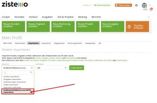 DATEV Import – Zistemo Knowledge Base