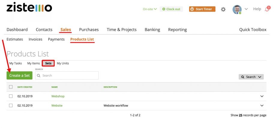 Sets – group items and tasks – Zistemo Knowledge Base