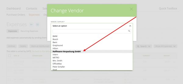 Using Expenses – Zistemo Knowledge Base