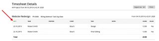 Timesheet Details – Zistemo Knowledge Base