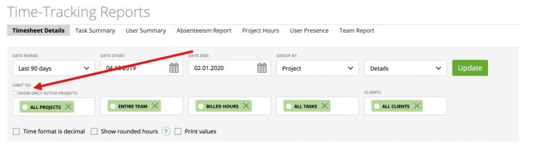 Timesheet Details – Zistemo Knowledge Base