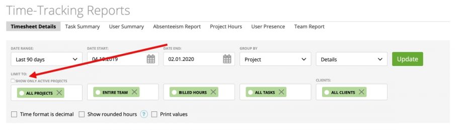 Timesheet Details – Zistemo Knowledge Base