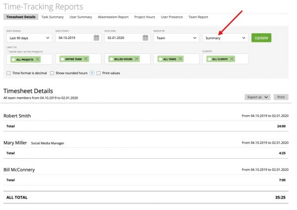 Timesheet Details – Zistemo Knowledge Base