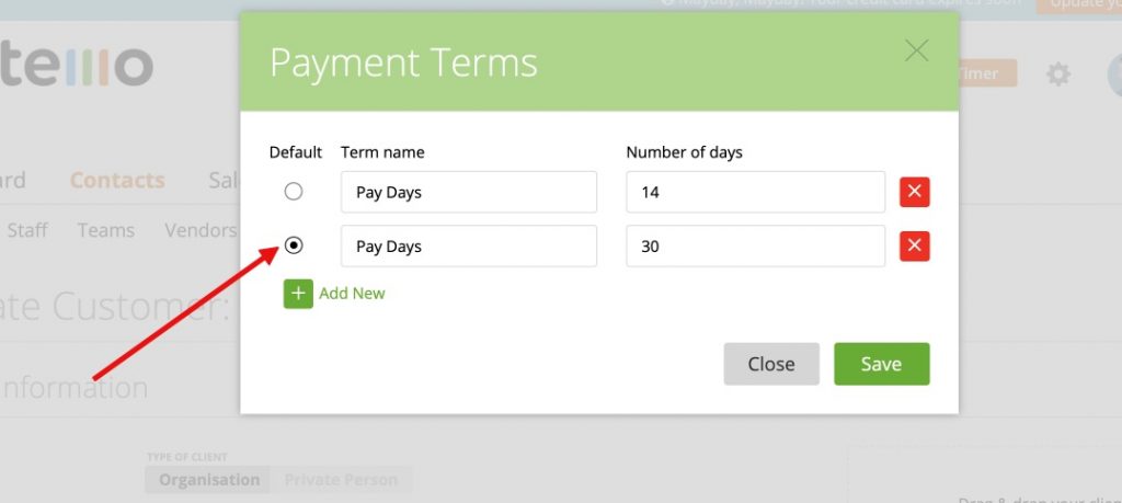Create/update Client – Zistemo Knowledge Base
