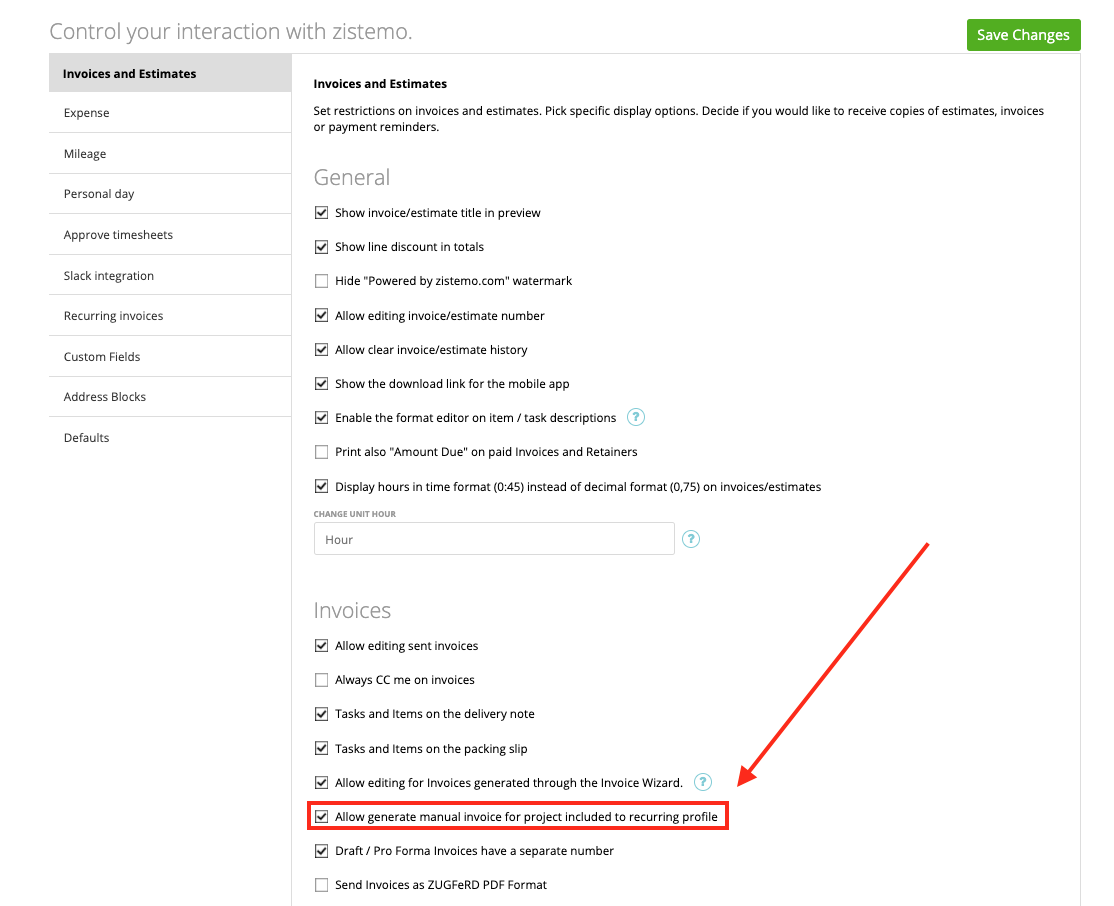 Create Manual Invoice on Project with Recurrring Invoice – Zistemo ...
