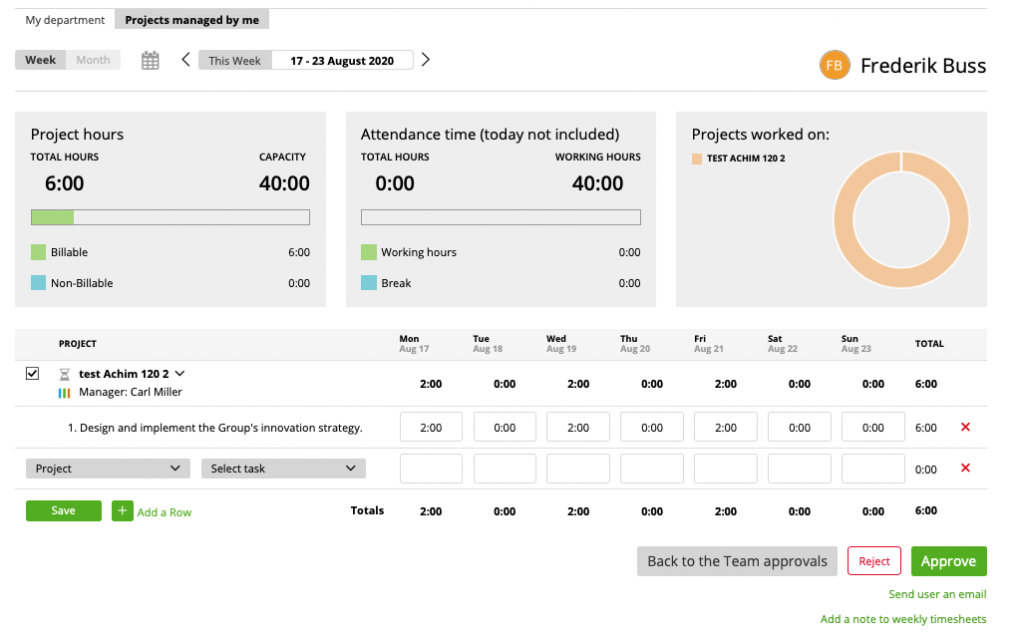 Timesheet Approvals per Project – Zistemo Knowledge Base