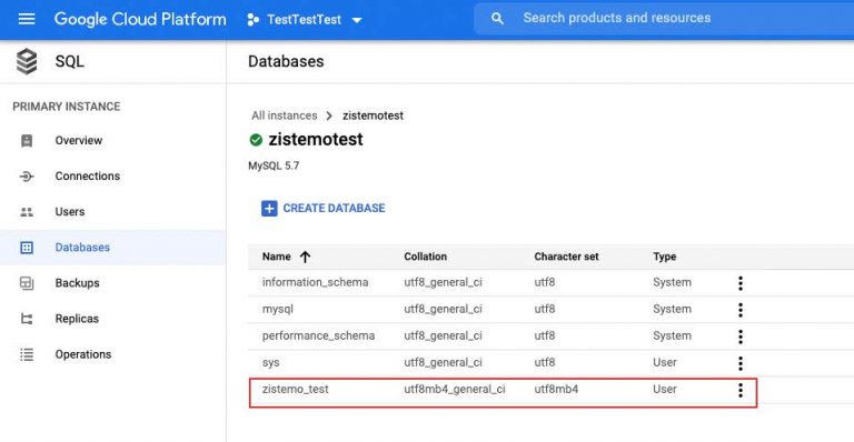 Set up SQL instances in Google Cloud SQL – Zistemo Knowledge Base