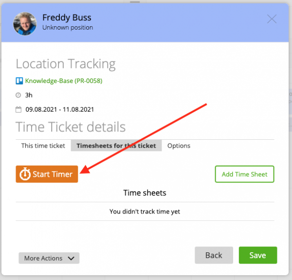 Project Timer – Zistemo Knowledge Base