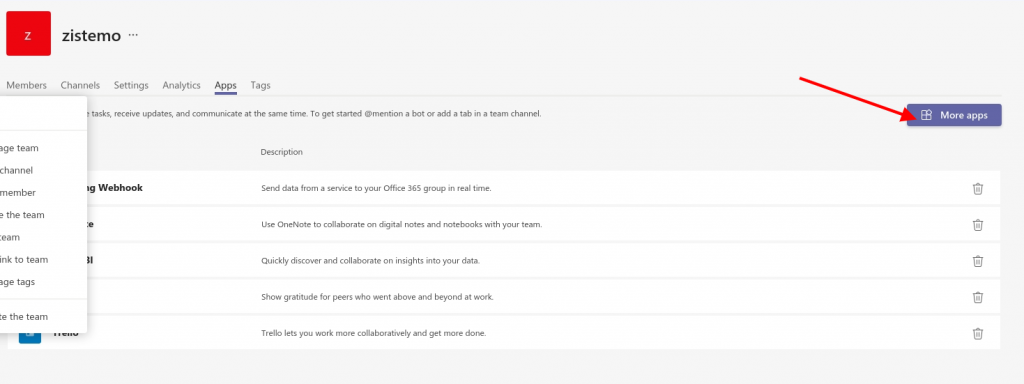Microsoft Teams Integration – Zistemo Knowledge Base